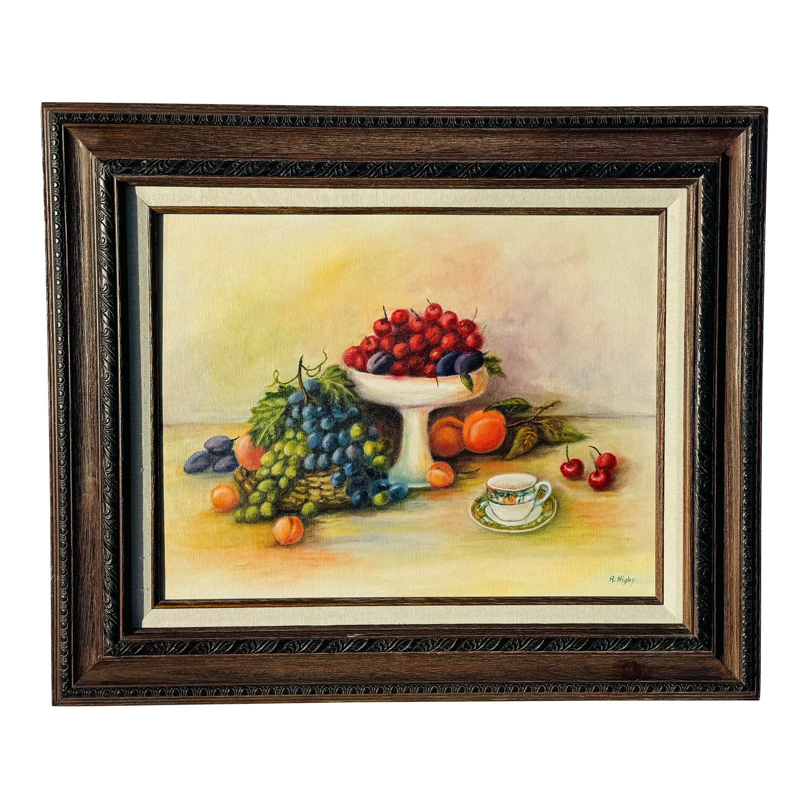 Vintage Signed Ruth B. Higby Still Life Oil Painting – Framed 1996 ...