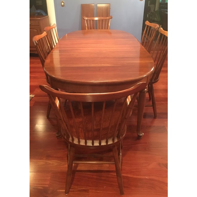 1960s American Classical Statton/Stickley Dining Set - 7 Pieces | Chairish