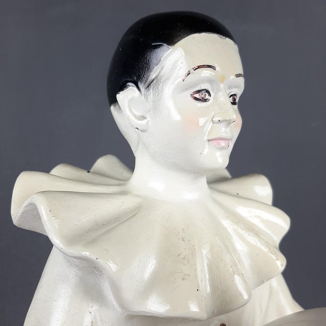 1960s Mid-Century Perriot White Ceramic Table Lamp | Chairish