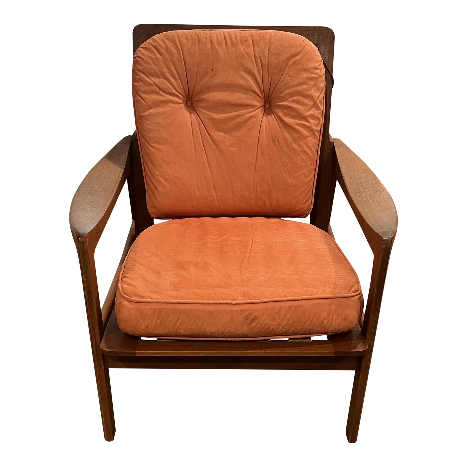 1960s Teak Easy Chair Made in Norway | Chairish
