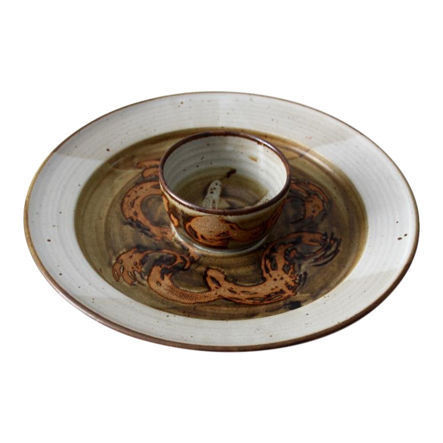 Vintage Don Hanson Studio Pottery Platter | Chairish