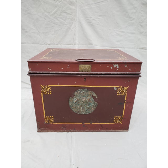 Antique (1849) English Safe Box "Milner's Portable Fire Resist Patent ...