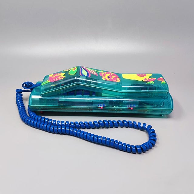 1990s Memphis Style Swatch Twin Phone "Deluxe" | Chairish