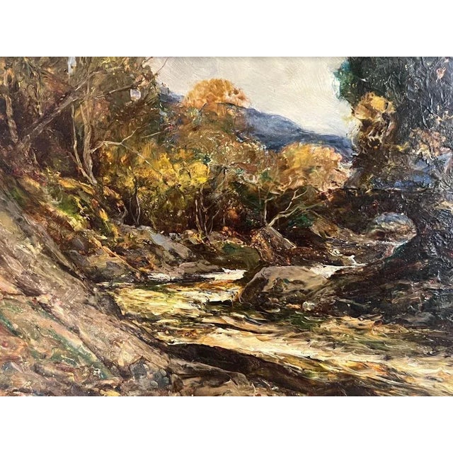 Joseph Vickers De Ville 1856-1925 Antique Framed Gwent, Wales Landscape ...