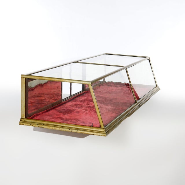 Antique Nickel Plated Country Store Counter Top Display Case by FH ...