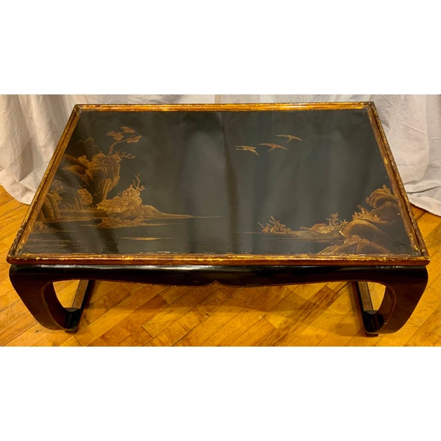 Vintage Chinoiserie Laquer Coffee Table | Chairish
