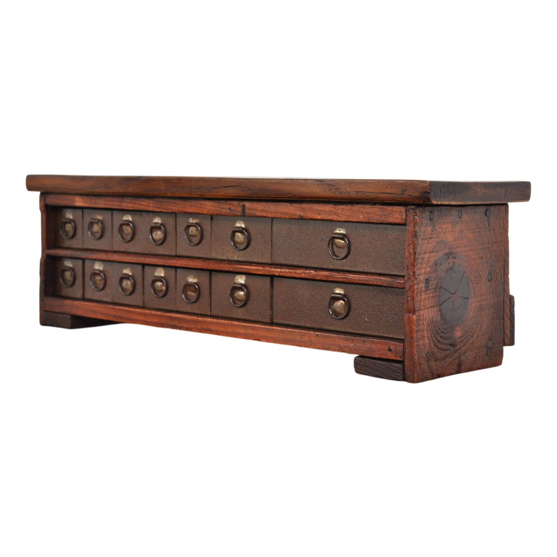 Vintage Haberdashery Tabletop Chest of Drawers in Oak and Pine, 1920s ...
