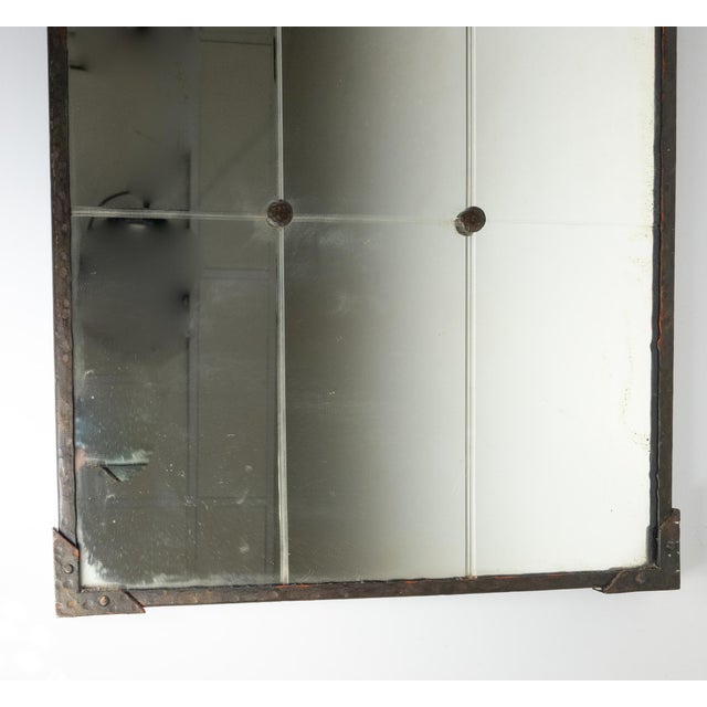 20th Century Blacksmith Hand Wrought Iron Wall Mirror | Chairish