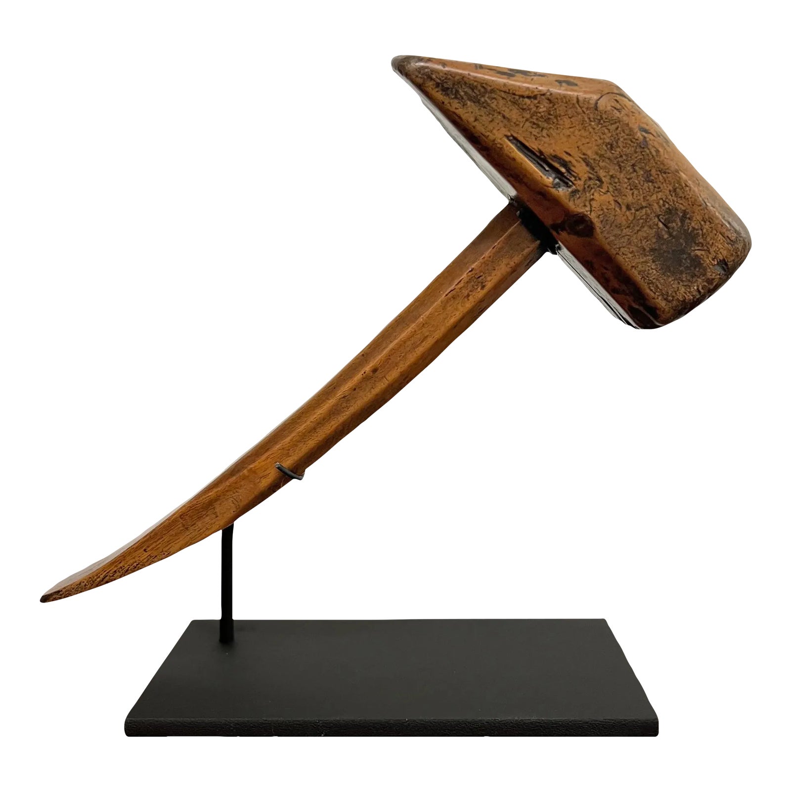 19th Century French Shoe Cobbler's Mallet on Custom Mount | Chairish