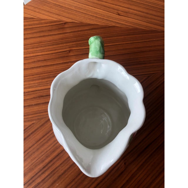 Vintage Italian Hand-Painted Strawberry Pitcher in a White Basket Weave ...