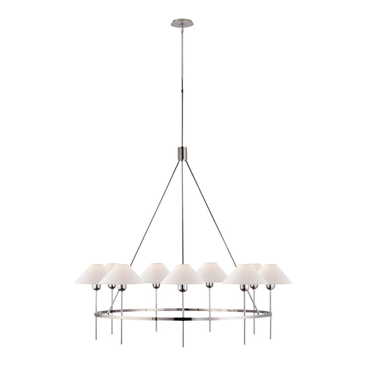 J. Randall Powers for Visual Comfort Signature Hackney Large Chandelier ...