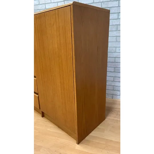1970s Vintage Mid Century Modern Sannemann Danish Bachelor Wardrobe ...
