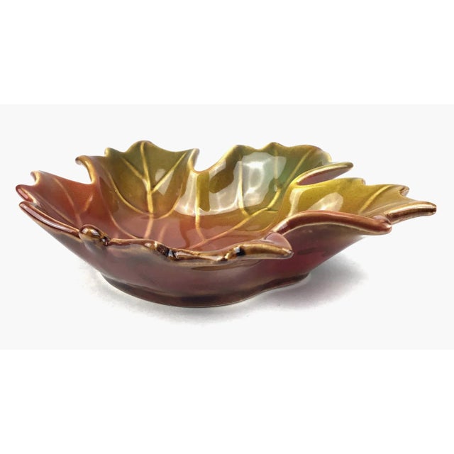 Mid-Century Modern Autumn Trinket Plates - Set of 2 | Chairish