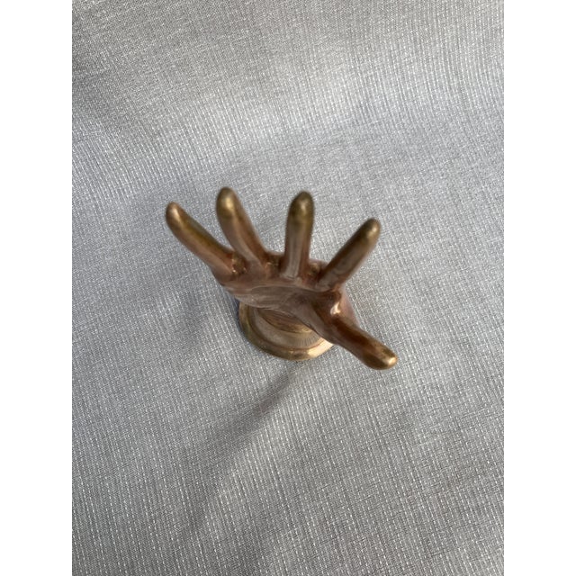 Mid 20th Century Brass Hand Sculpture | Chairish