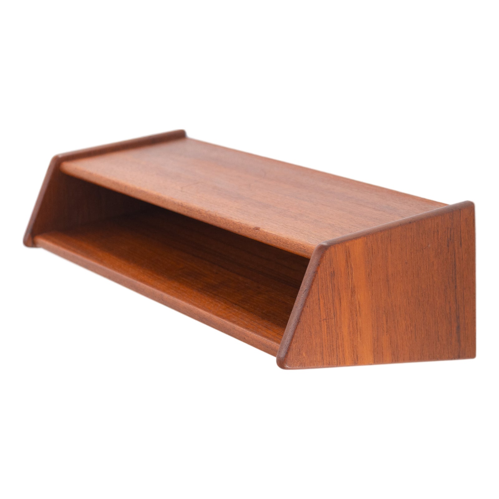 Danish Floating Teak Shelf by Kai Kristiansen for Aksel Kjersgaard ...