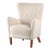 1940s Danish Wing Chair in the Style of Fritz Hansen in Faux Shearling ...
