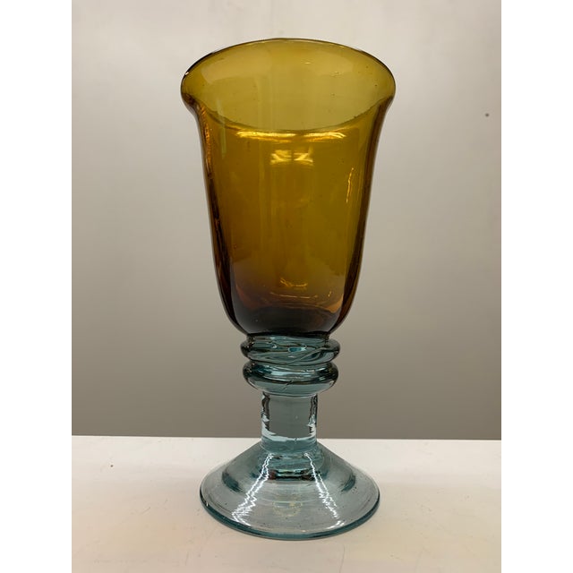 Vintage Amber Glassware Set Of 6 Chairish