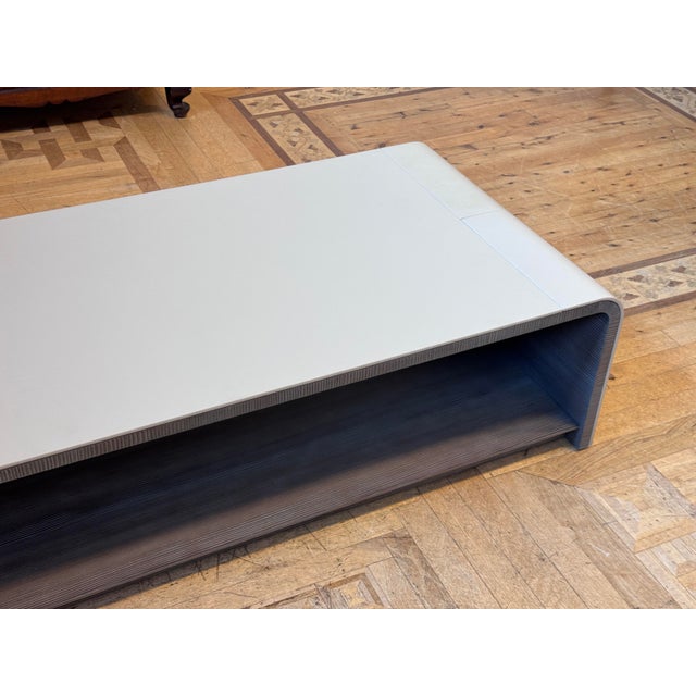 Joseph Jeup the Blaire Ultra Luxe Leather Wrapped Cocktail Table | Chairish