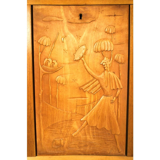 Dassi and Ferrari Italian Mid-Century Walnut & Maple Sideboard | Chairish