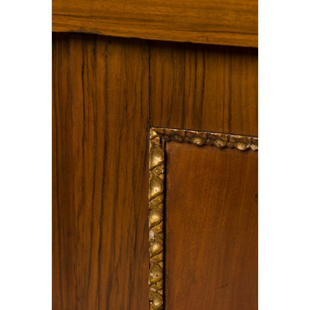 Italian Neo-Classic Walnut, Bronze & Parcel Gilt 2 Door Credenza ...