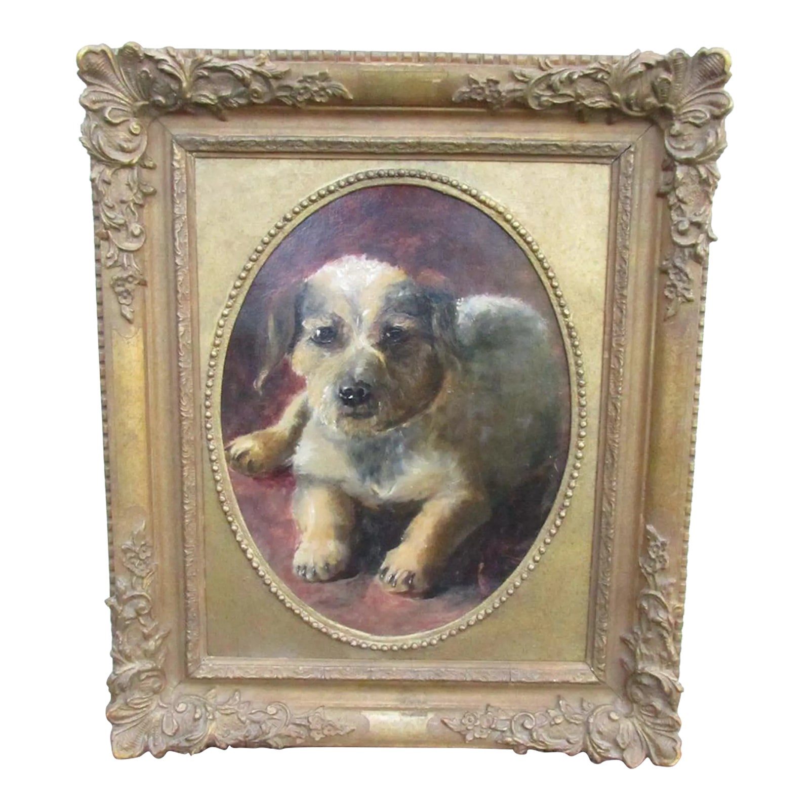 Antique English Jack Russell Painting | Chairish