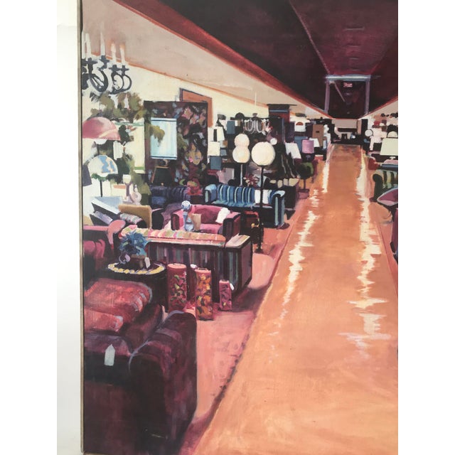 Original Val Lewton "Love It Like Levitz" Oil on Canvas Painting | Chairish