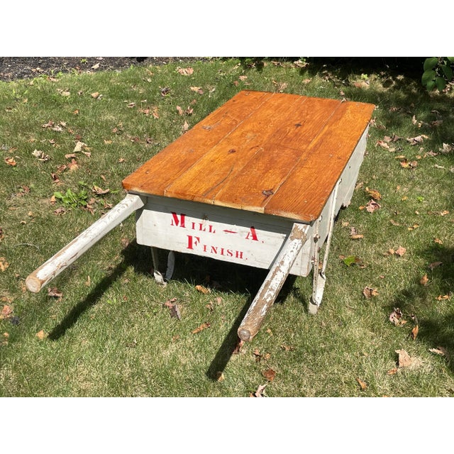 1920s Antique Industrial Mill Cart | Chairish