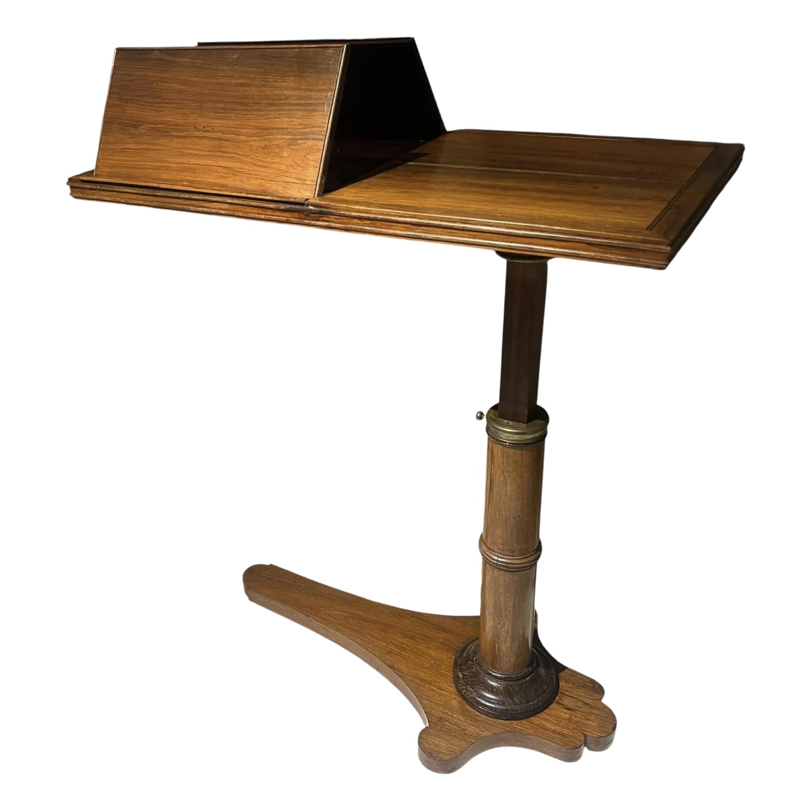 Antique William IV Rosewood Adjustable Over Bed Reading Table Duet Book ...