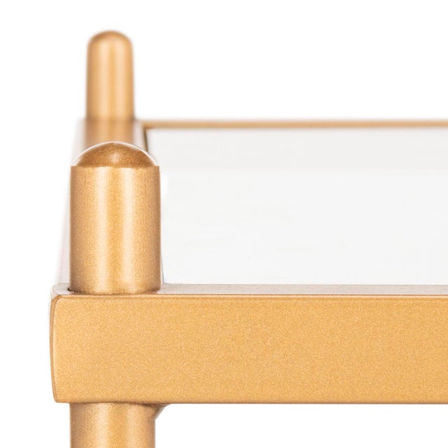 3 Tier Accent Table in Gold | Chairish