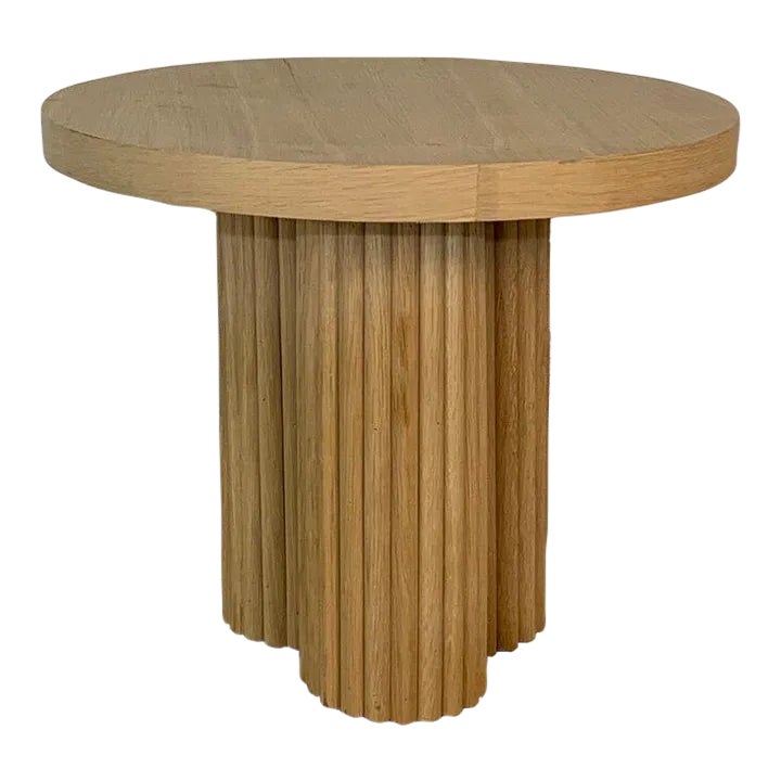 Four Curves Side table reeded edition -made to order | Chairish