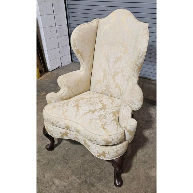 Mid 20th Century Kittinger Colonial Williamsburg Mahogany Wing Chair ...