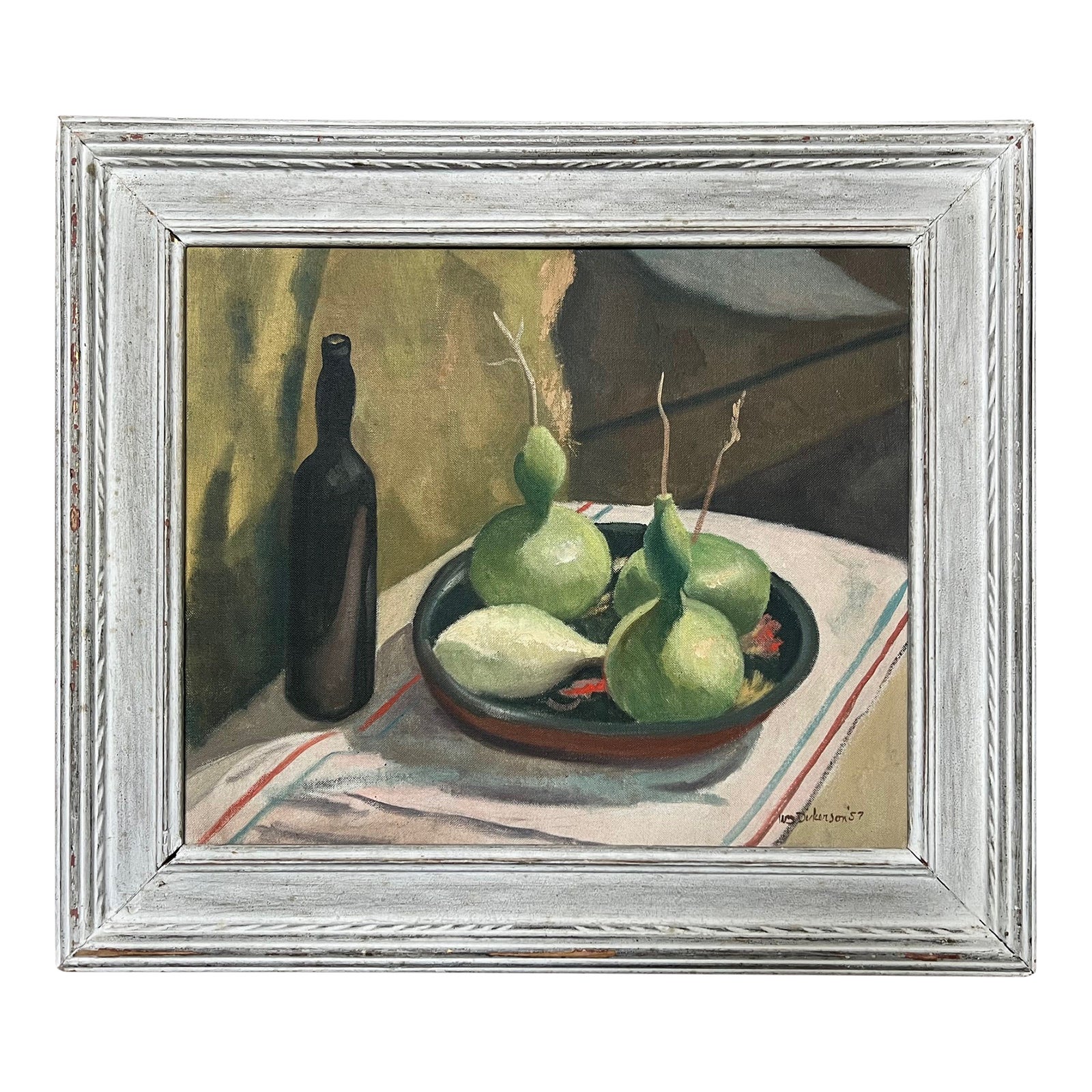 William Judson Dickerson Mid Century Still Life, Oil on Canvas, 1957 ...