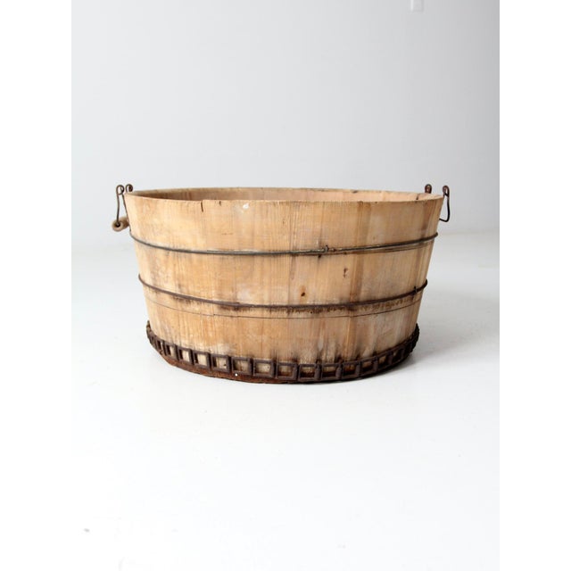 Antique Barrel Basin Tub | Chairish