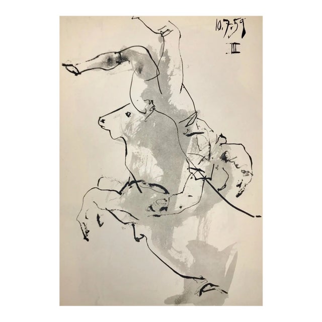 Pablo Picasso Toros Y Toreros 3 Dated 10/7/59 | Chairish