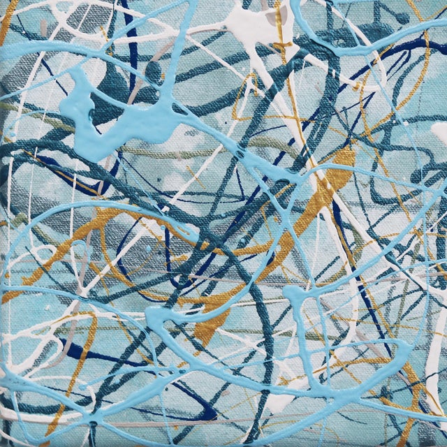 Sea Breeze 1 - Unique Expressionist Action Painting Original Artwork by ...