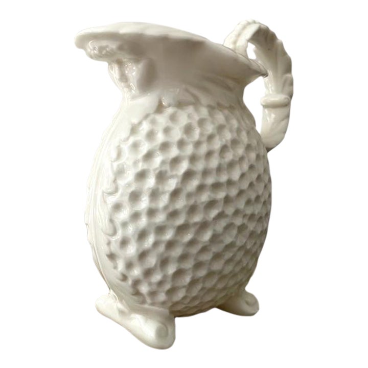 Antique Lenox Creamware Figural Pitcher | Chairish