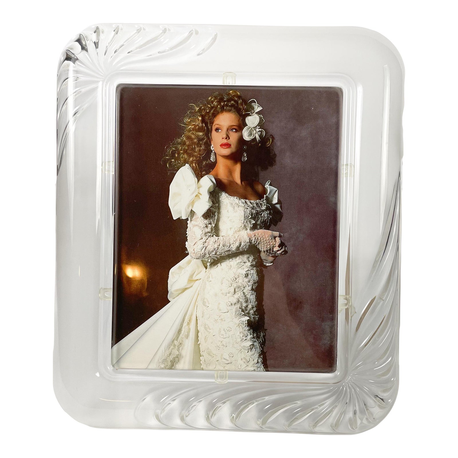 Mikasa Mystique Crystal Glass Picture Frame for 8 X 10 Photo | Chairish