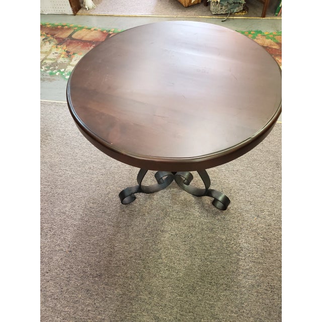 Vintage Traditional Iron/Metal Side Table | Chairish