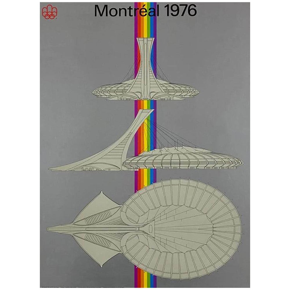 Montreal Olympic Games, 1976, Stadium Poster | Chairish