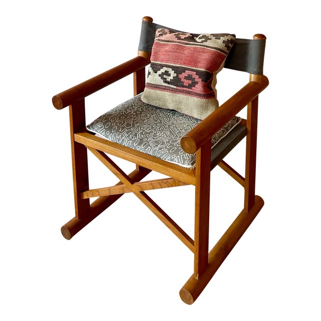 Prototype Sample Sabin Teak Arm Chair | Chairish