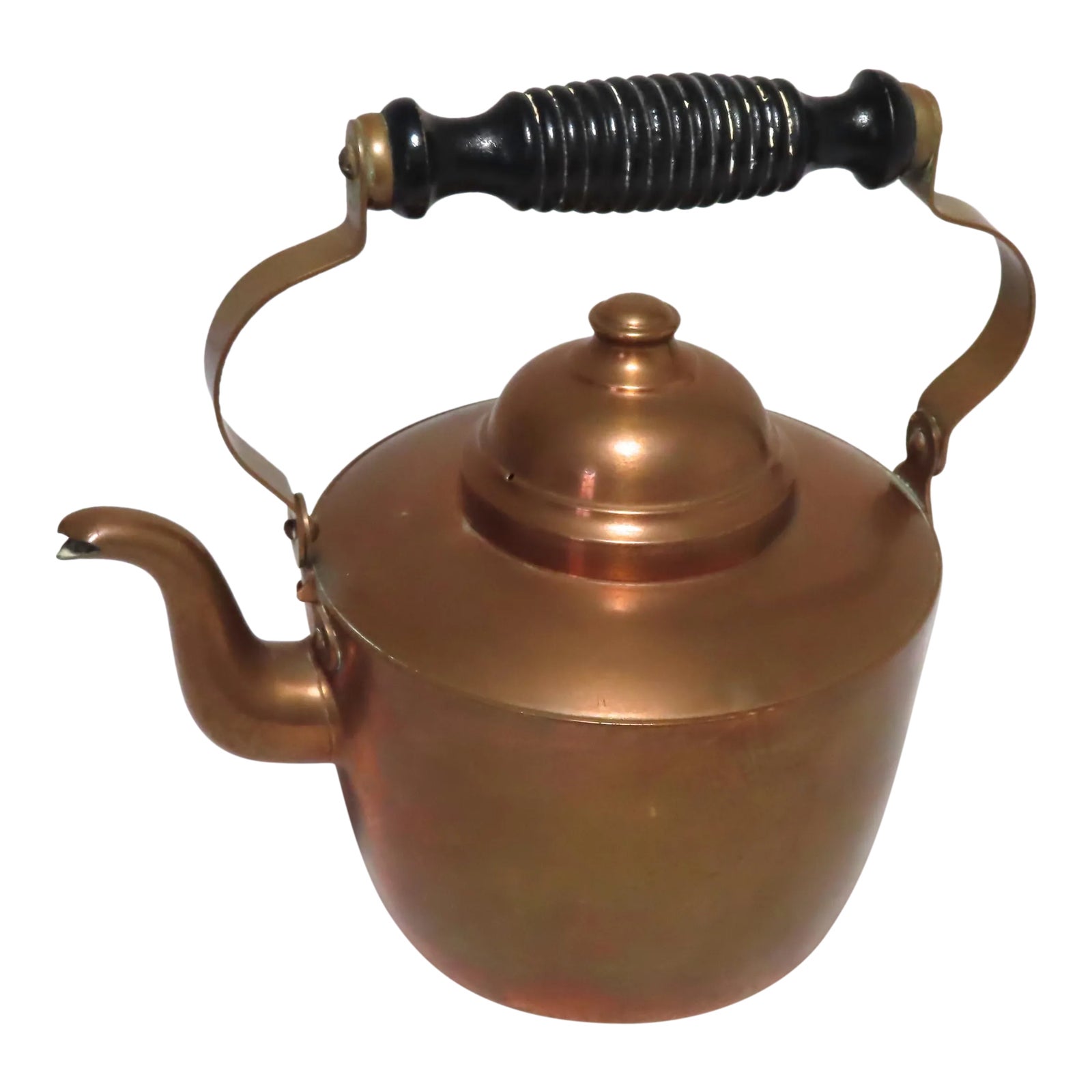 Small 1.8 Litre Size Vintage Copper Tea Kettle From Finland | Chairish