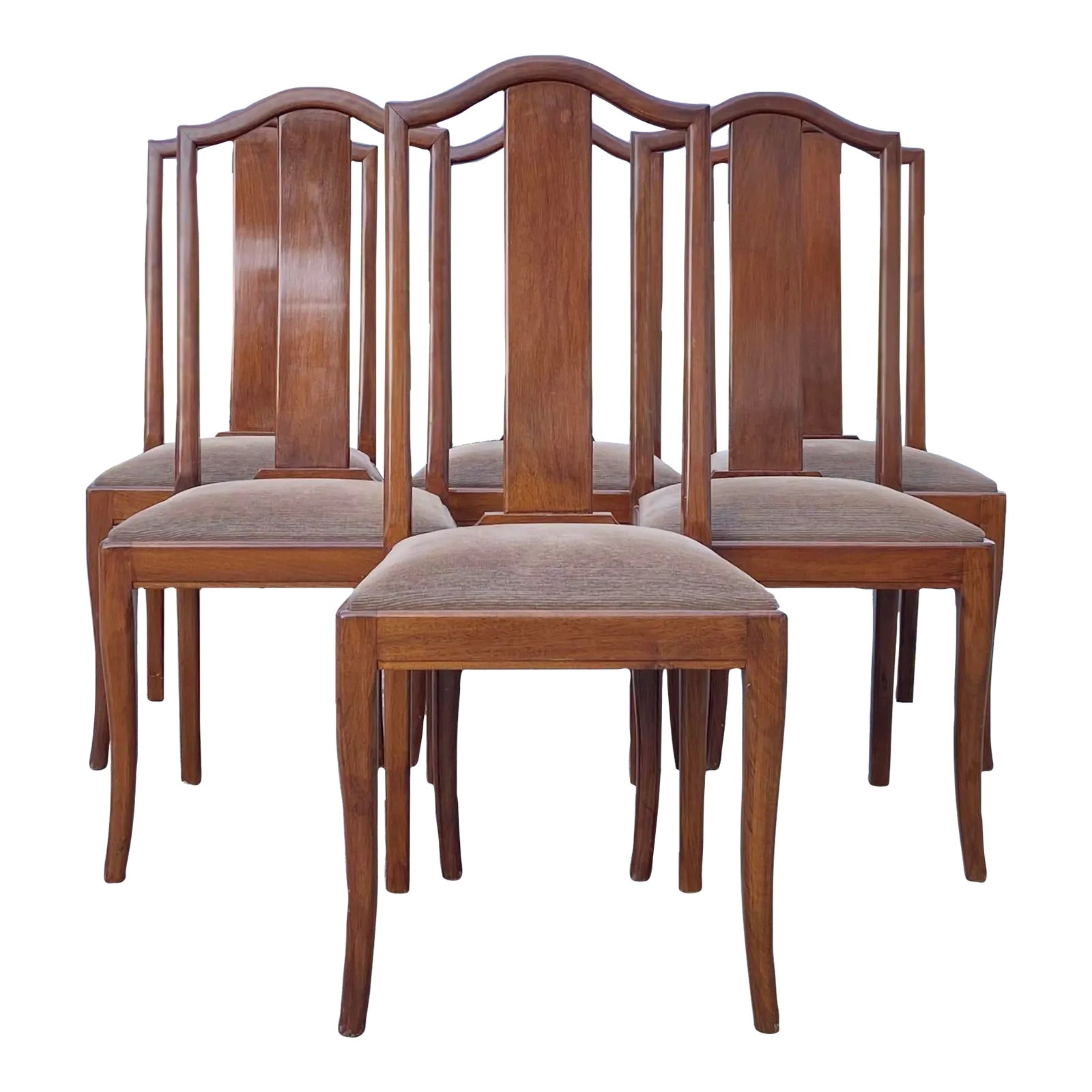 Set of Six Classic Dining Chairs | in the Style of Stanley Jay Friedman ...