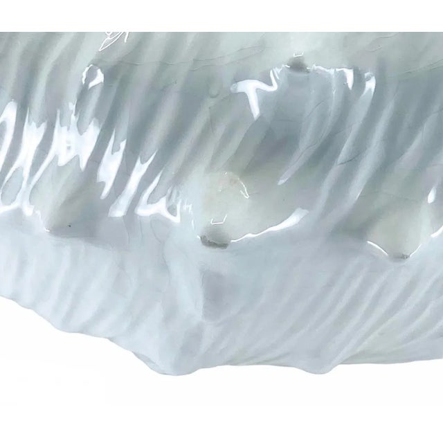 1970s Large Ceramic Shell Soup Tureen & Spoon Set | Chairish