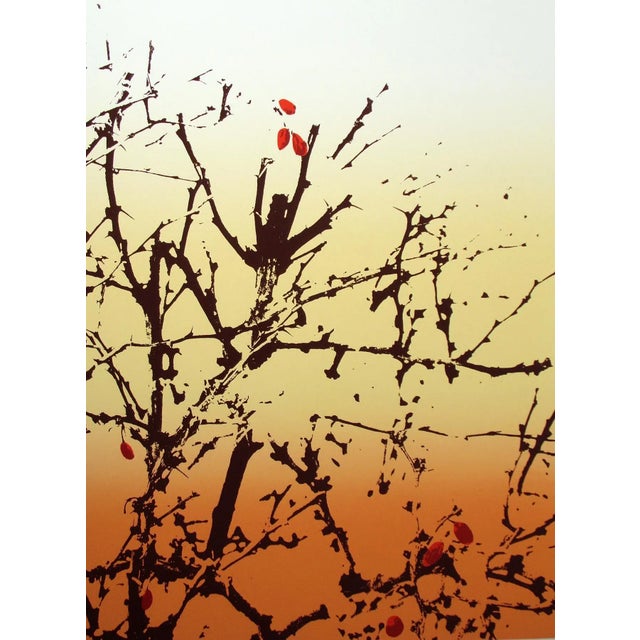 1980s Jim Boutwell "Summerberries I & II" Diptych Signed and Numbered ...