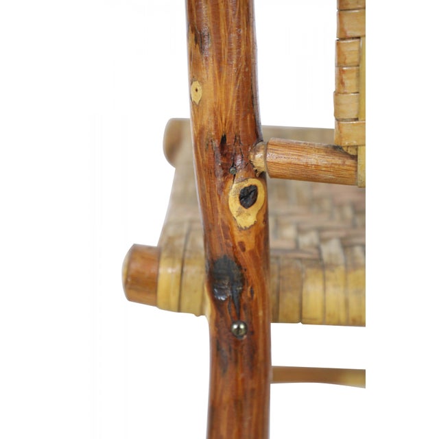 1940s Vintage American Rustic Old Hickory and Willow Bar Stools - Set ...