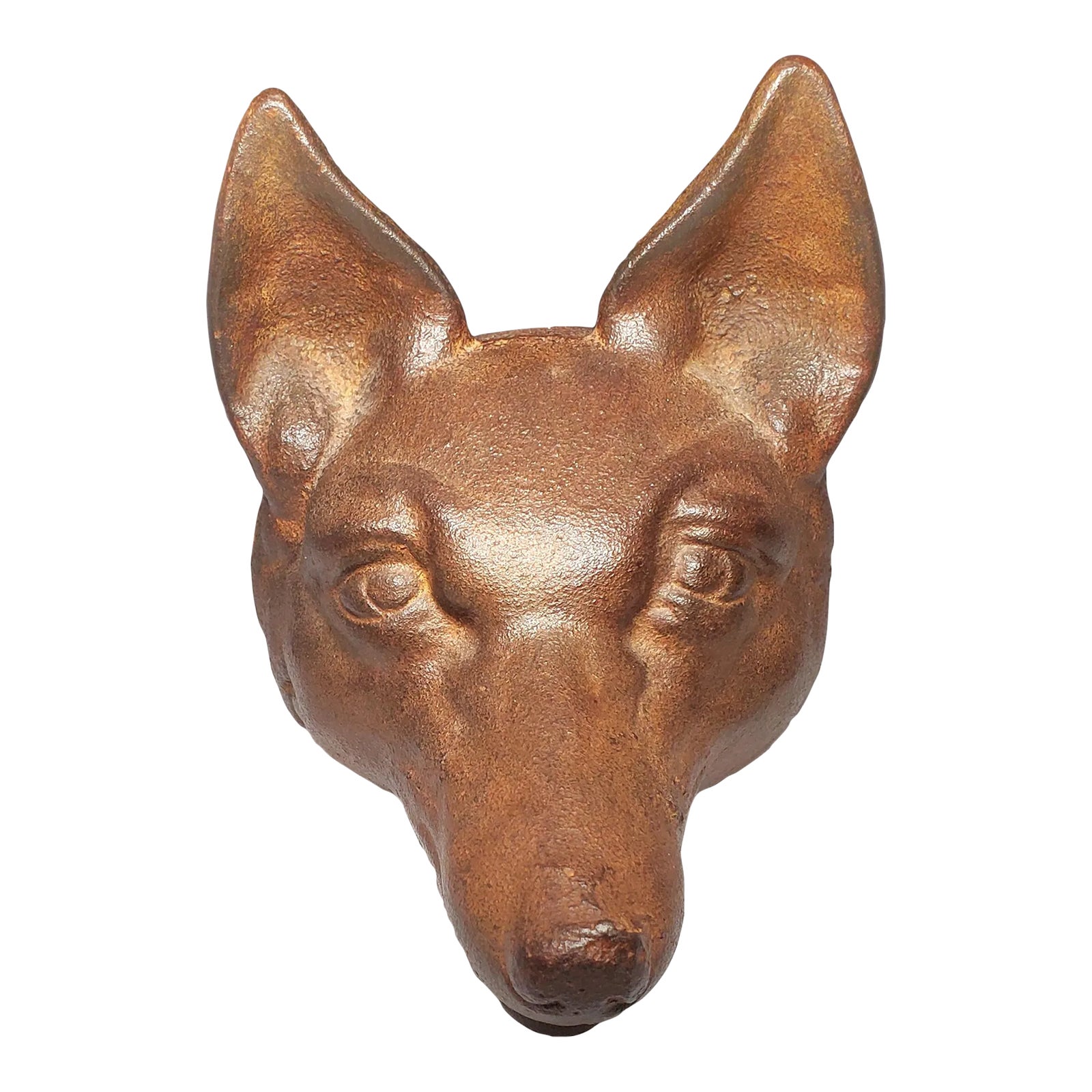Cast Iron Fox Figure Door Stop | Chairish