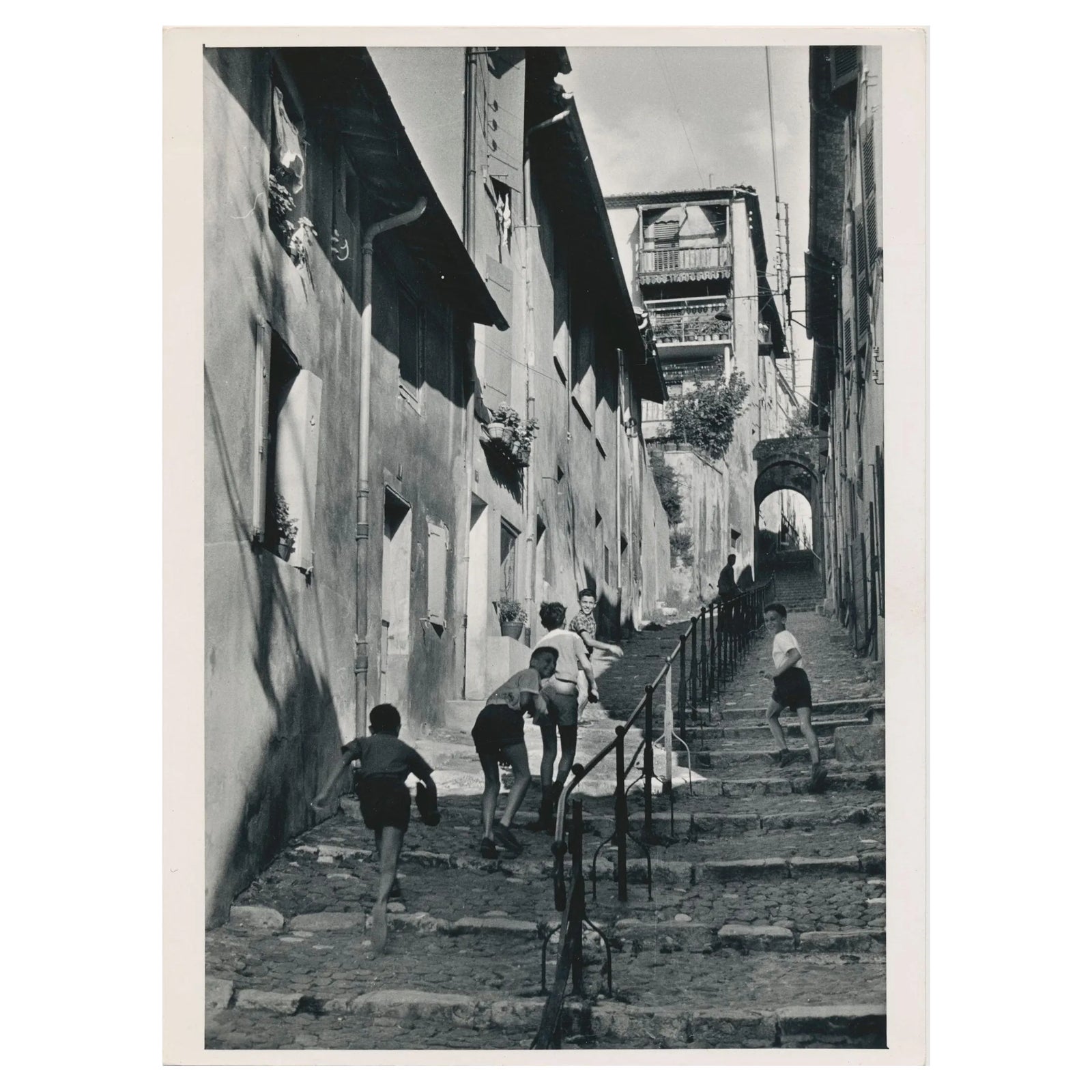 Stairs, France, 1950s, Black & White Photograph | Chairish