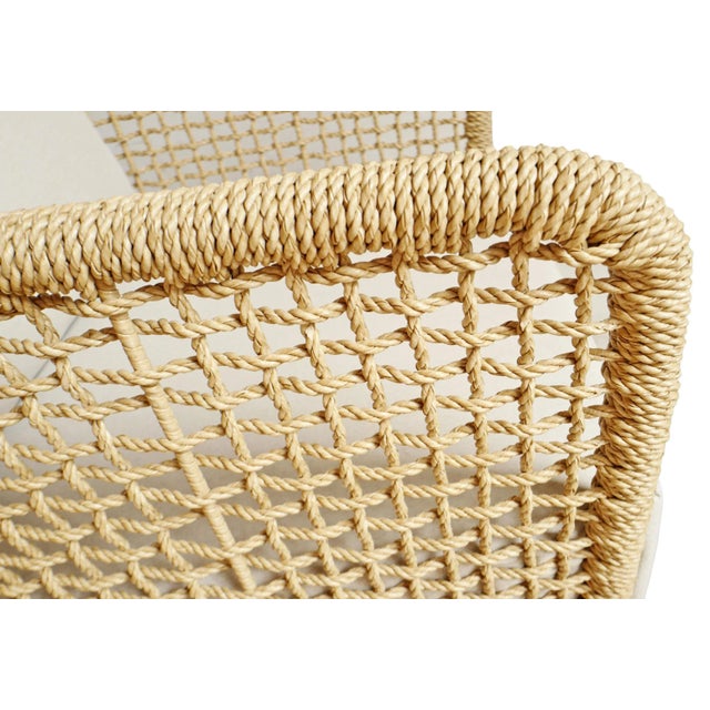 Outdoor Rattan Rope Club Chair | Chairish