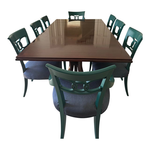 Baker Furniture Dining Set of 11 | Chairish