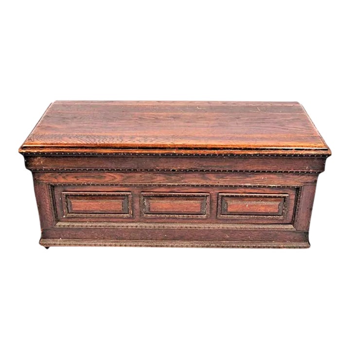 18th Century Antique Georgian Oak Coffer | Chairish